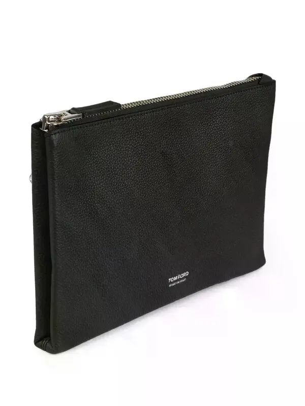 TOM FORD Grained Leather Clutch Bag