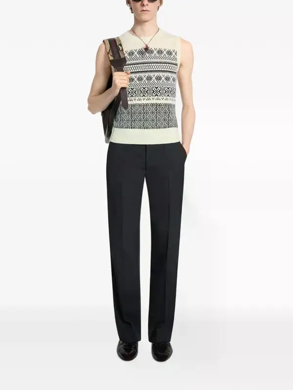 Dries Van Noten Jacquard Wool Sweater