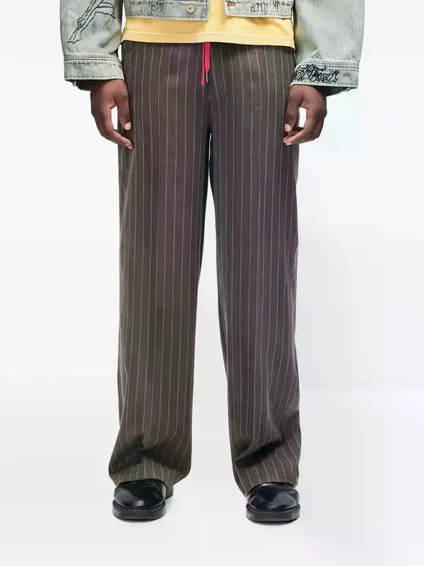 Deus Ex Machina Pinstripe Drawstring Waist Trousers