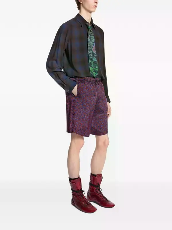 Dries Van Noten Viscose-twill Shorts