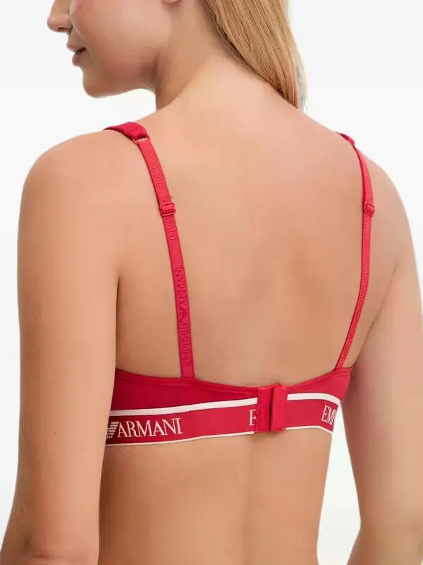 Emporio Armani Logo-tape Triangle Bra