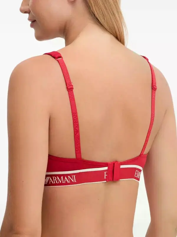 Emporio Armani Logo-tape Triangle Bra