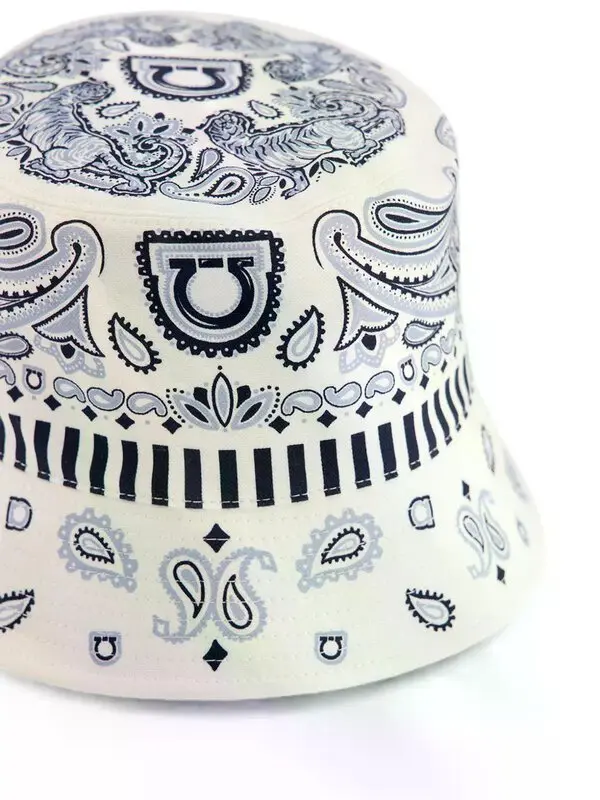FERRAGAMO Geometric-print Bucket Hat