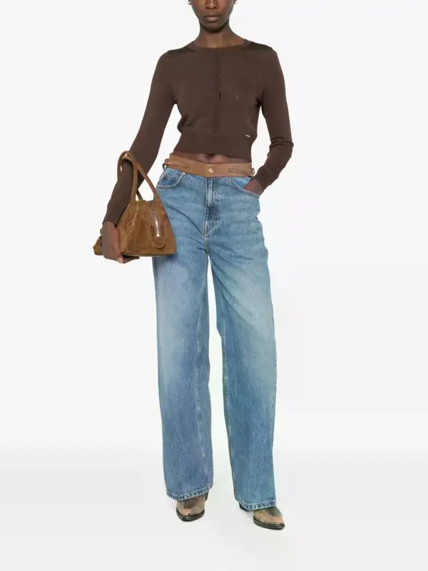 Sandro Cropped Button-fastening Cardigan