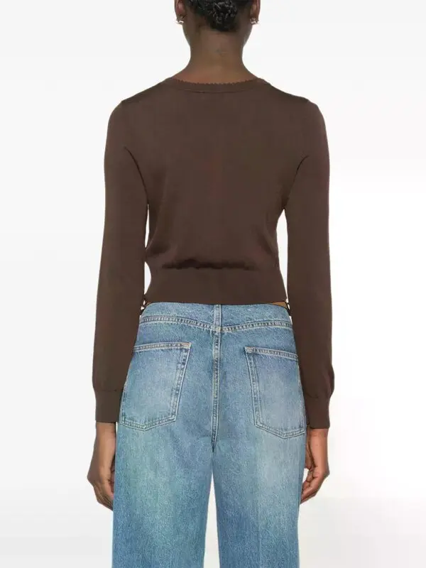 Sandro Cropped Button-fastening Cardigan