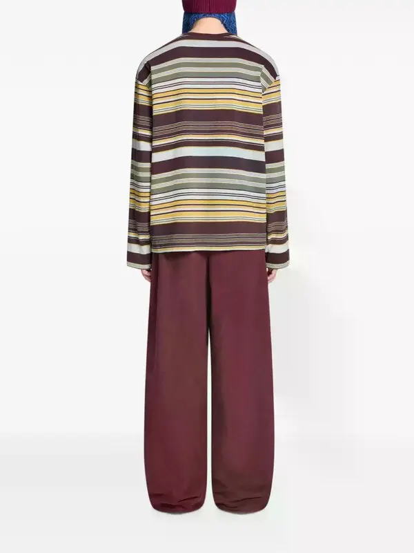 Dries Van Noten Striped Cotton Tee