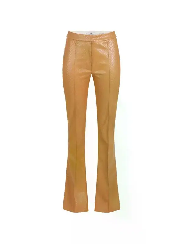 Elisabetta Franchi Fish-scale Pattern Boot-cut Trousers