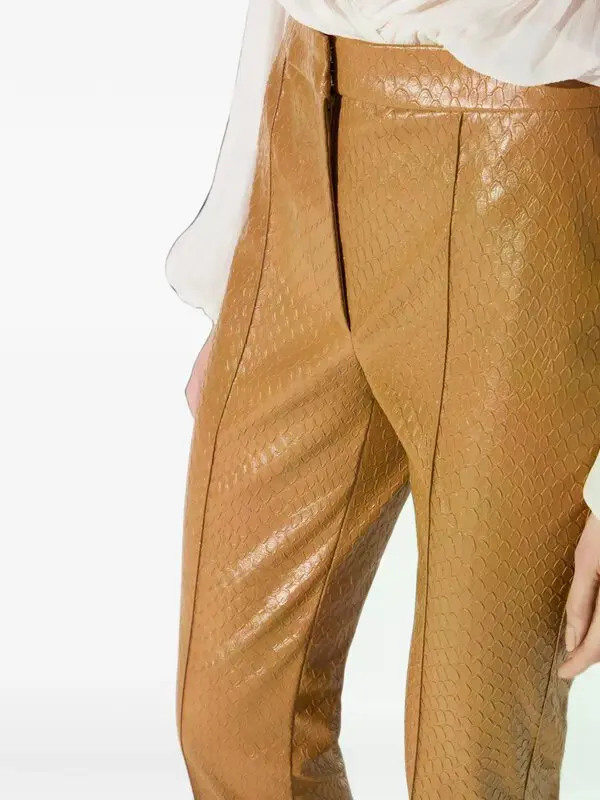 Elisabetta Franchi Fish-scale Pattern Boot-cut Trousers