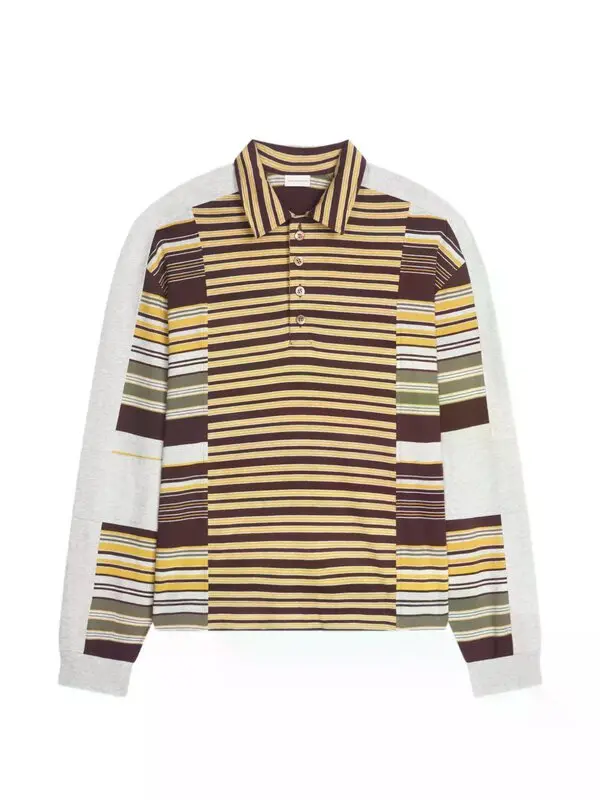 Dries Van Noten Striped Cotton Polo