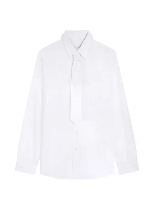 Dries Van Noten Classic Cotton Shirt With Tie