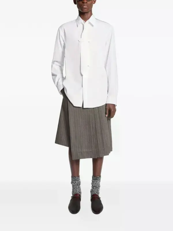Dries Van Noten Classic Cotton Shirt With Tie