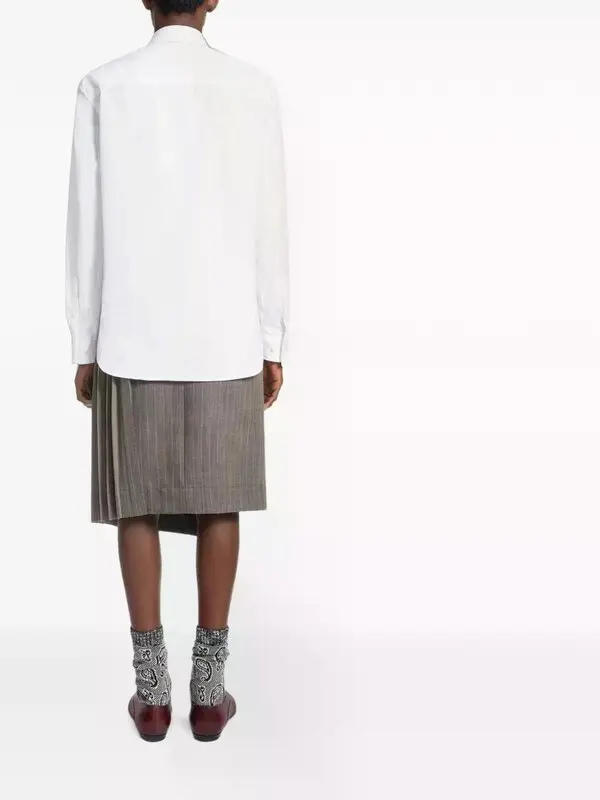 Dries Van Noten Classic Cotton Shirt With Tie