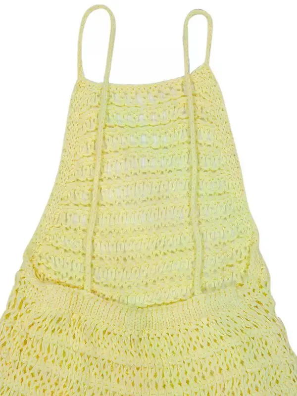 HAIGHT. Pipa Open-knit A-line Mini Dress
