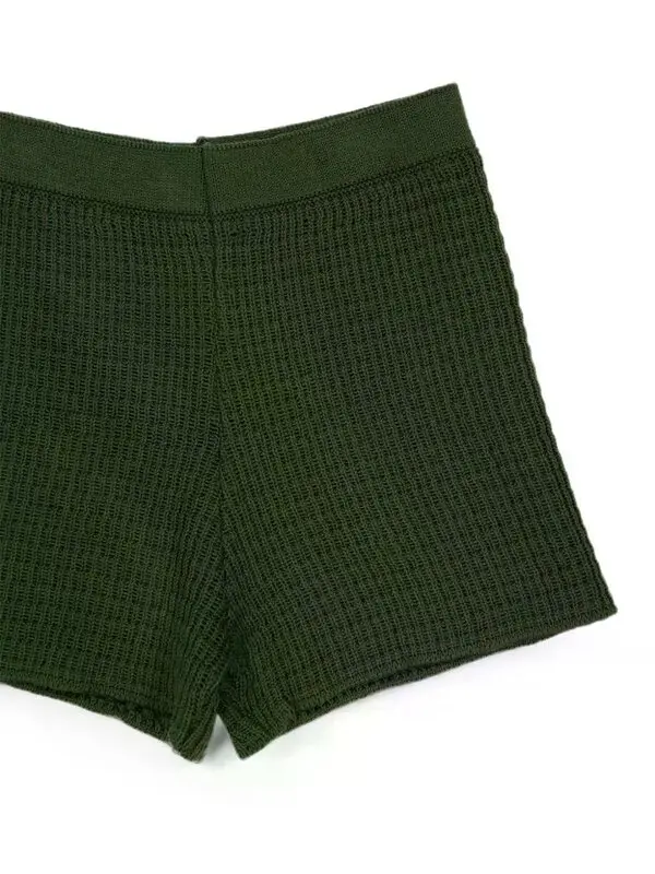 HAIGHT. Lou Textured-stitch Knit Mini Shorts