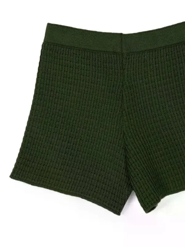 HAIGHT. Lou Textured-stitch Knit Mini Shorts