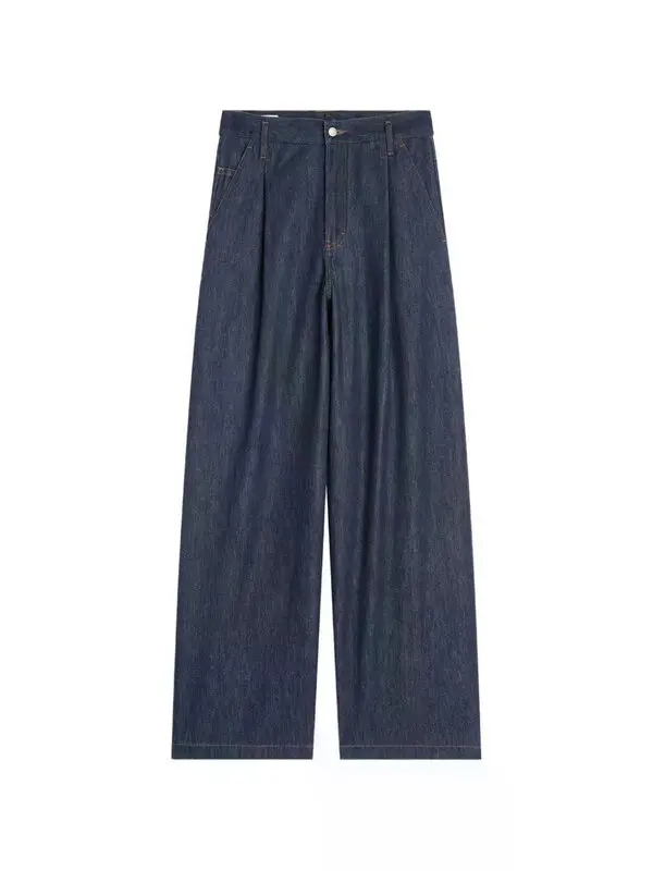 Dries Van Noten Pleated Jeans - Blue