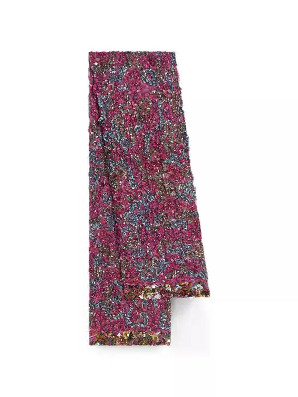 Dries Van Noten Embroidered Viscose Scarf