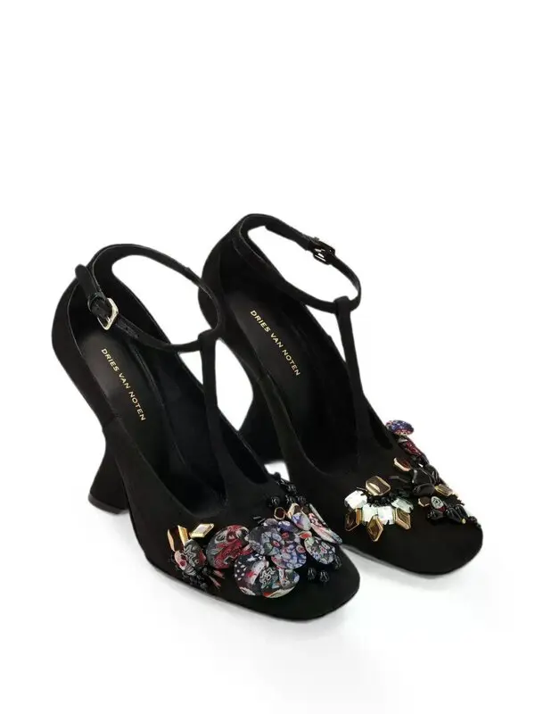 Dries Van Noten Embroidered Wedge Pumps