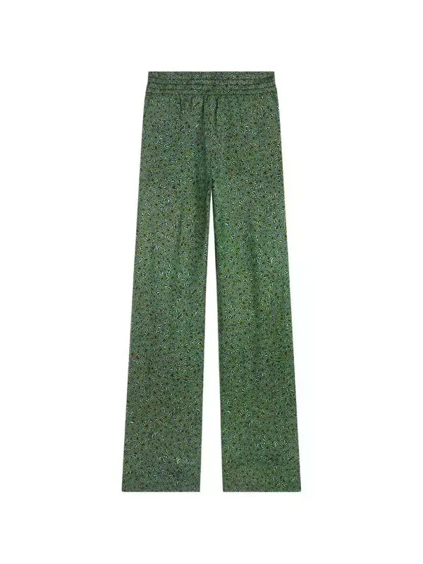Dries Van Noten Slim-fit Viscose Pants - Green