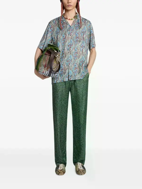 Dries Van Noten Slim-fit Viscose Pants