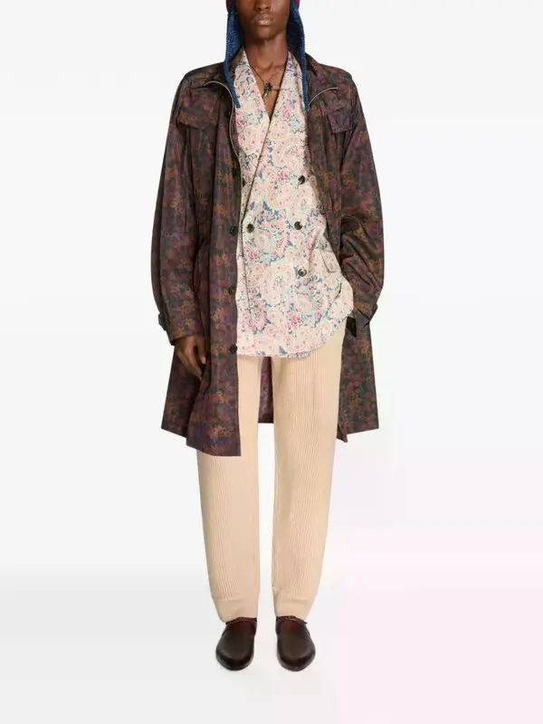 Dries Van Noten Oversized Flora Print Parka