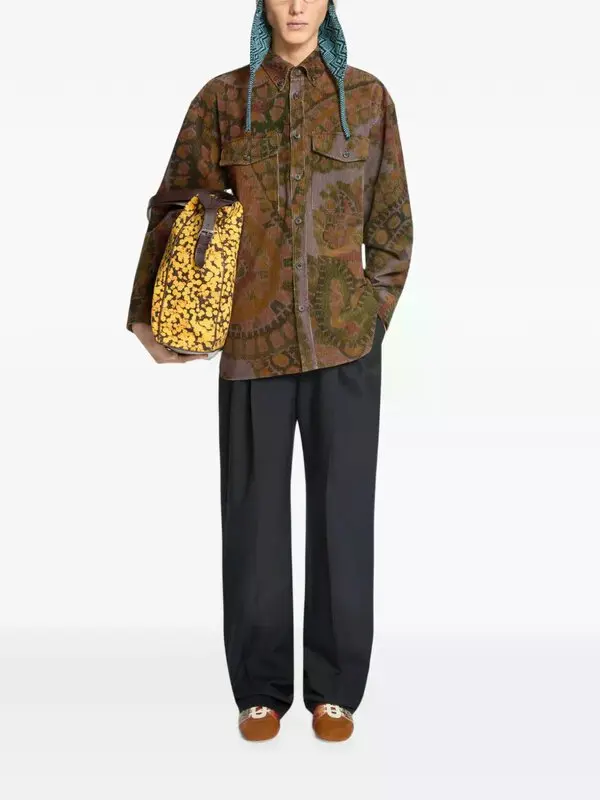 Dries Van Noten Loose Corduroy Shirt