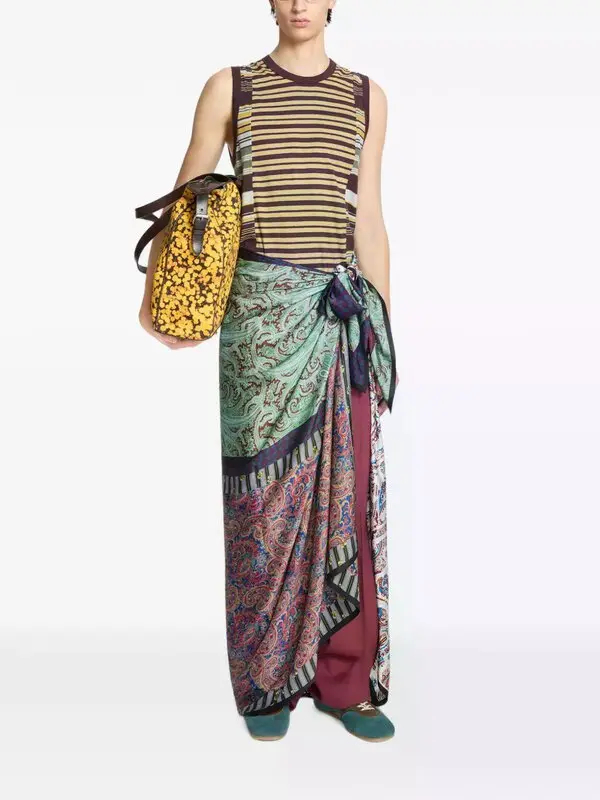 Dries Van Noten Striped Cotton Tank Top