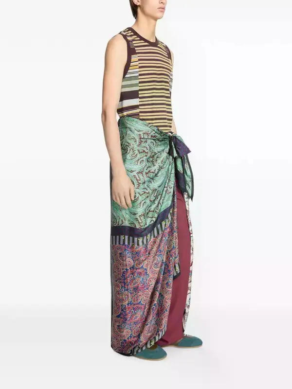 Dries Van Noten Striped Cotton Tank Top