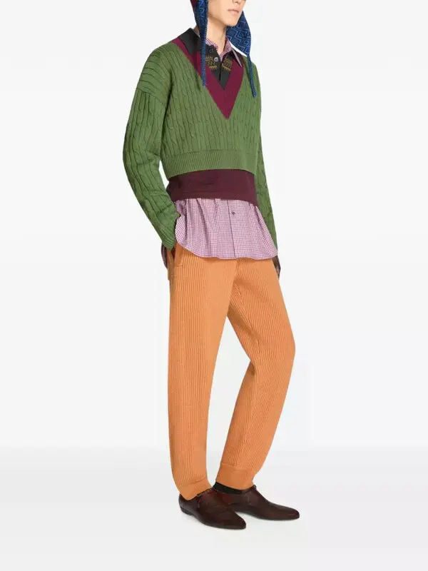 Dries Van Noten Layered Wool Sweater