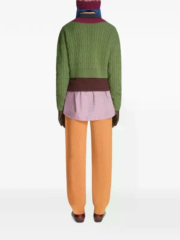 Dries Van Noten Layered Wool Sweater