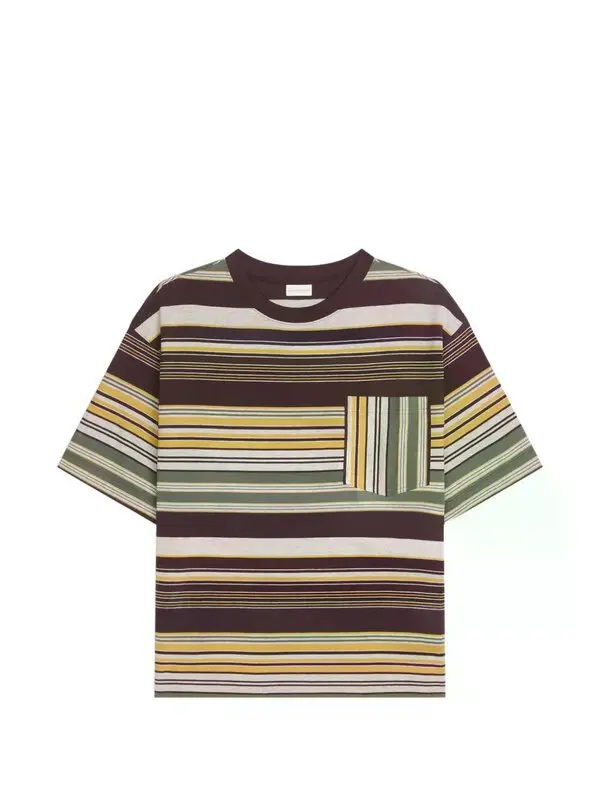 Dries Van Noten Striped Cotton T-shirt