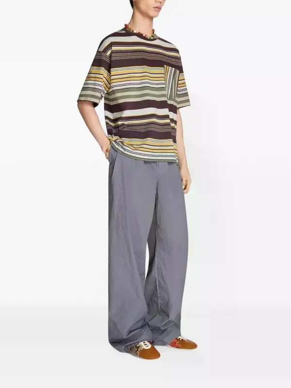 Dries Van Noten Striped Cotton T-shirt