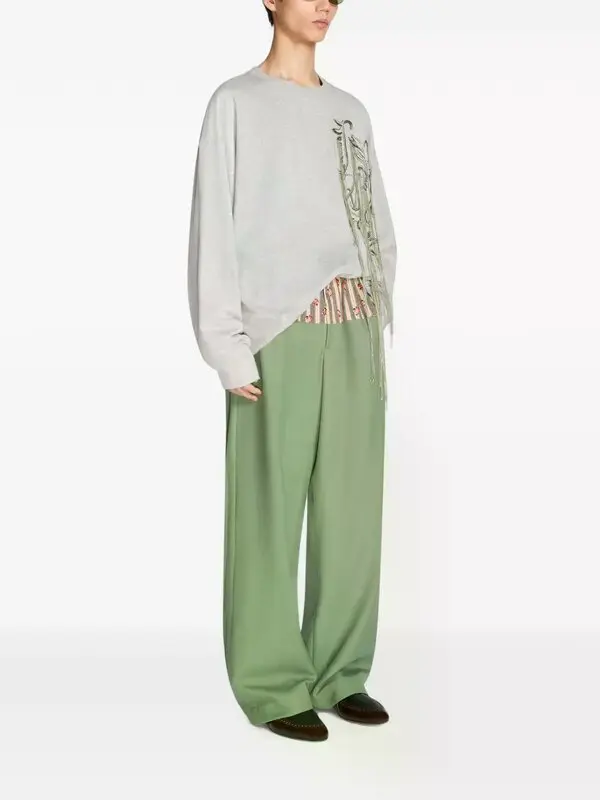 Dries Van Noten Embroidered Cotton T-shirt