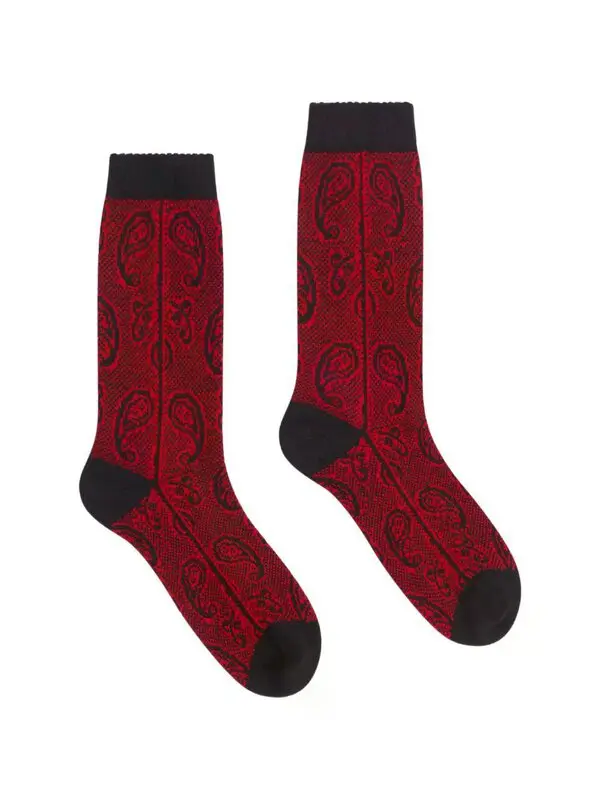 Dries Van Noten Jacquard Wool Socks