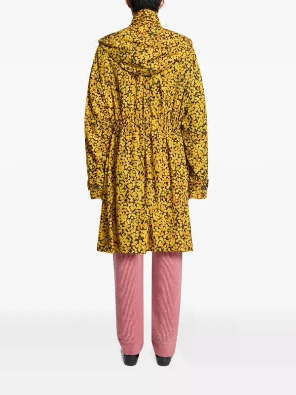 Dries Van Noten Oversized Hooded Parka With Flora Print