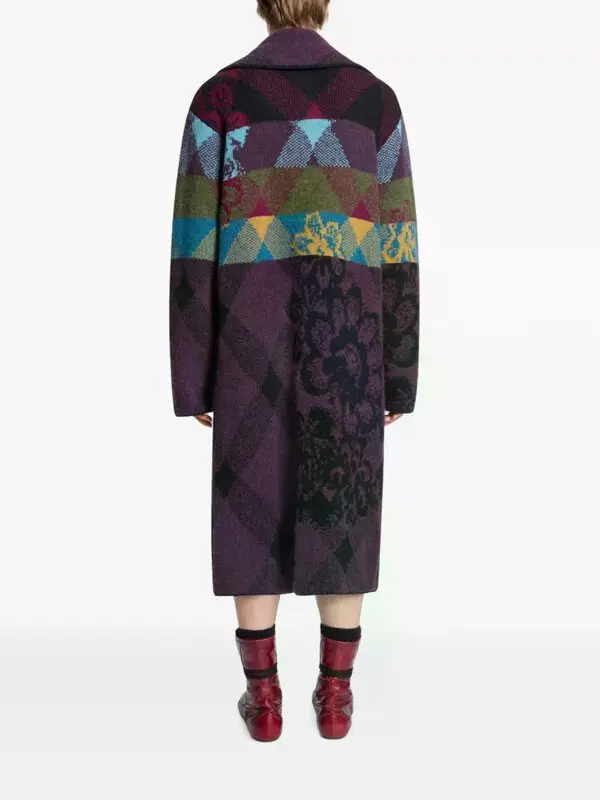 Dries Van Noten Patchwork Wool Cardigan