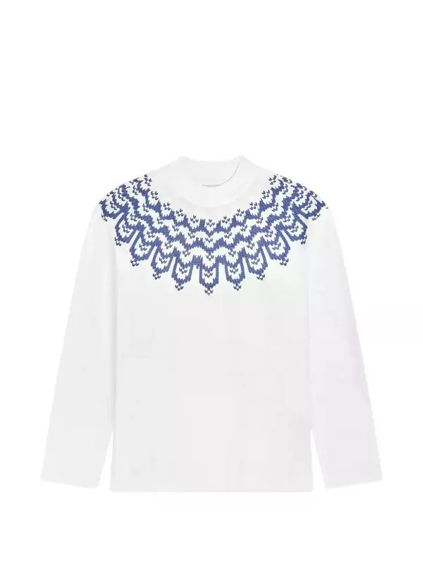 Dries Van Noten Long-sleeve Cotton Tee - White