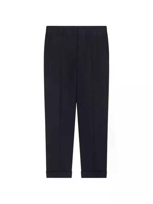 Dries Van Noten Cuffed Cotton Wool Pants