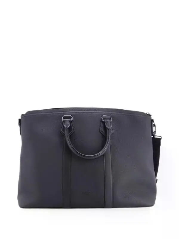 LOUIS VUITTON Aerogram Lock It Tote Leather Satchel
