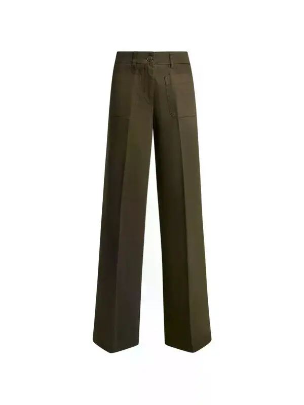 Etro Wide-leg Stretch-cotton Denim Jeans
