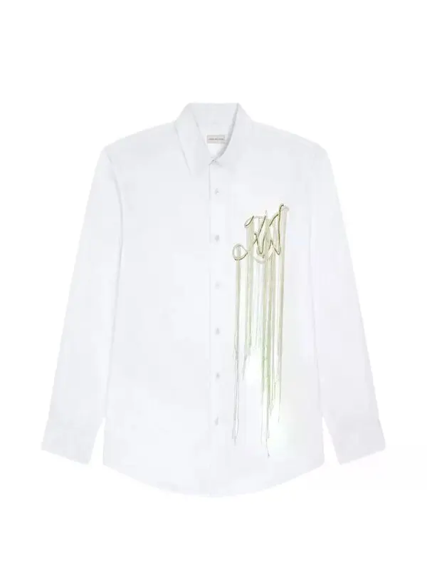 Dries Van Noten Embroidered Cotton Shirt
