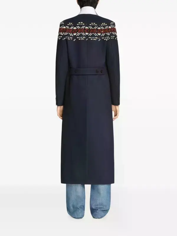 Dries Van Noten Embroidered Wool Coat