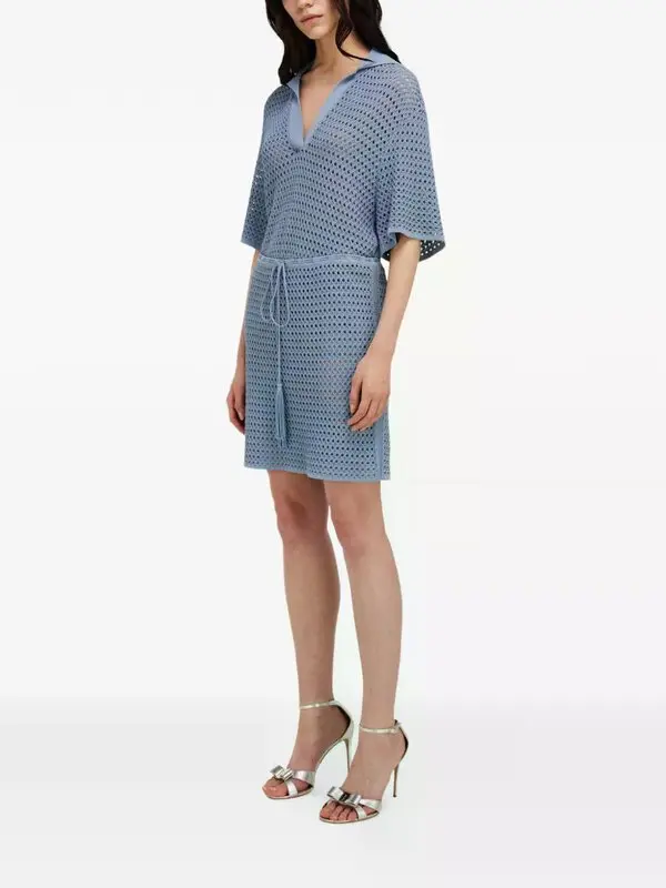 FERRAGAMO Short Skirt With Open Weave Knit
