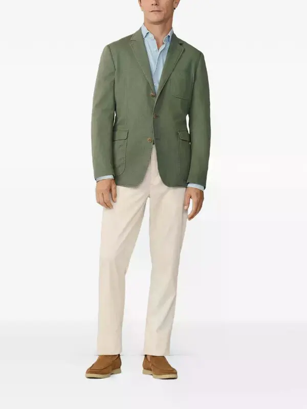HACKETT LONDON Single-breasted Patch-pocket Blazer