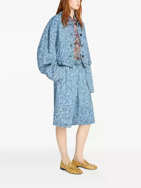 Dries Van Noten Printed Denim Jacket