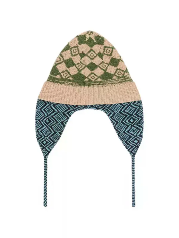 Dries Van Noten Jacquard Wool Beanie