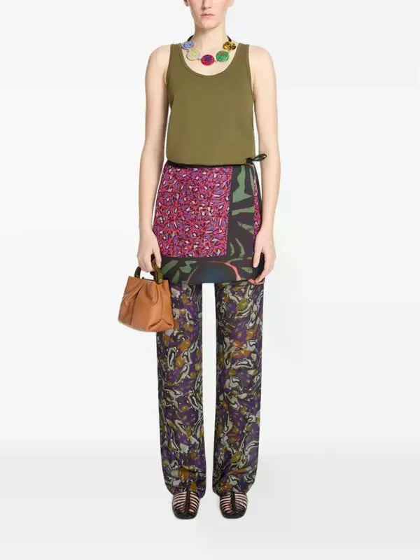 Dries Van Noten Small Pleated Leather Bag