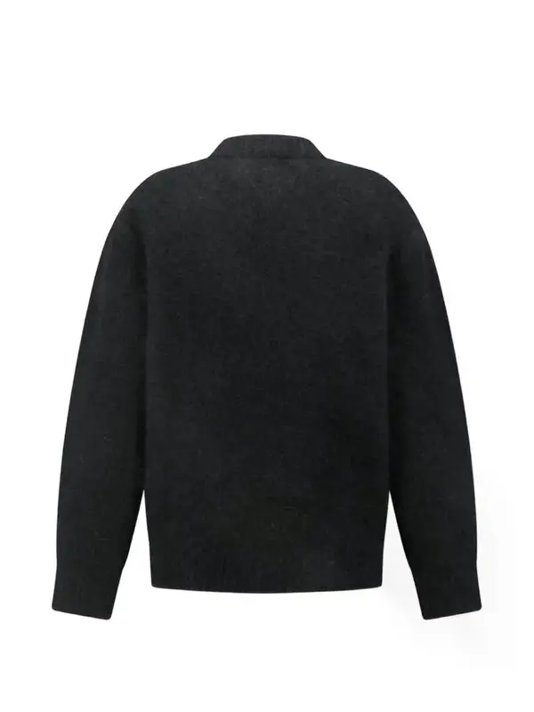 AMOMENTO Brushed Mock-neck Sweater