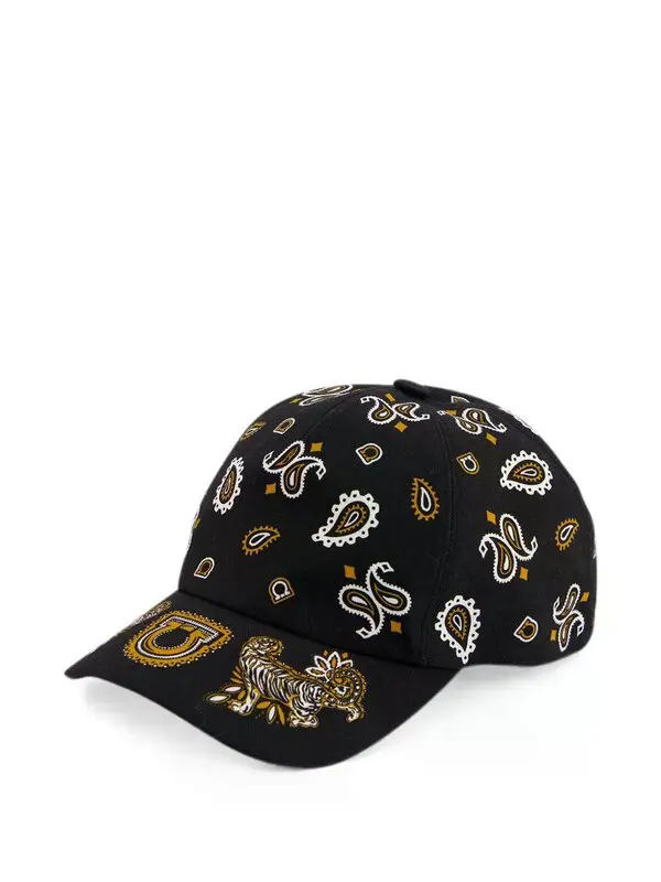 FERRAGAMO Geometric-print Cotton Cap