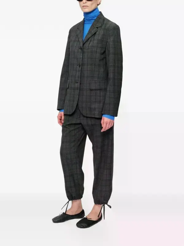 6397 Relaxed Sporting Check-pattern Blazer